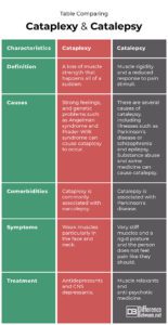 Difference Between Cataplexy and Catalepsy | Difference Between ...